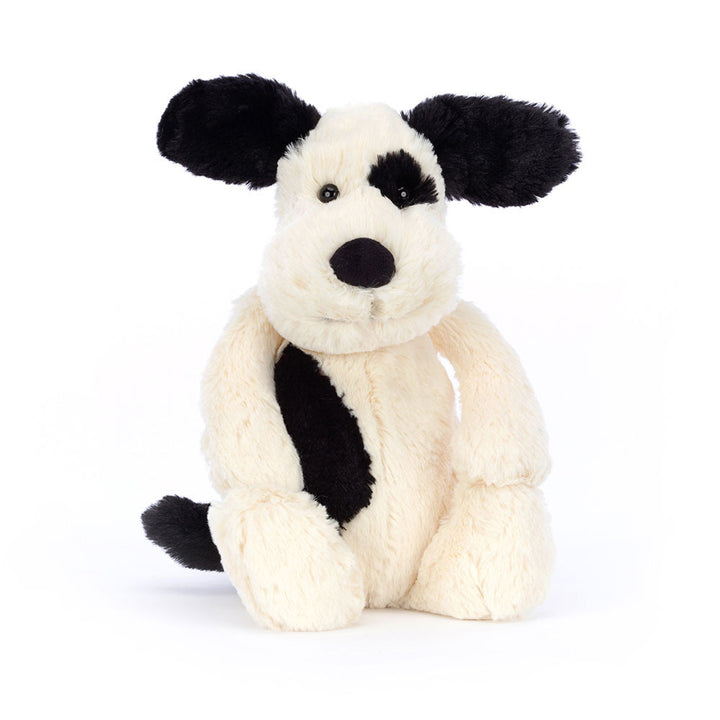 Jellycat Bashful Black & Cream Puppy – Baby Grand