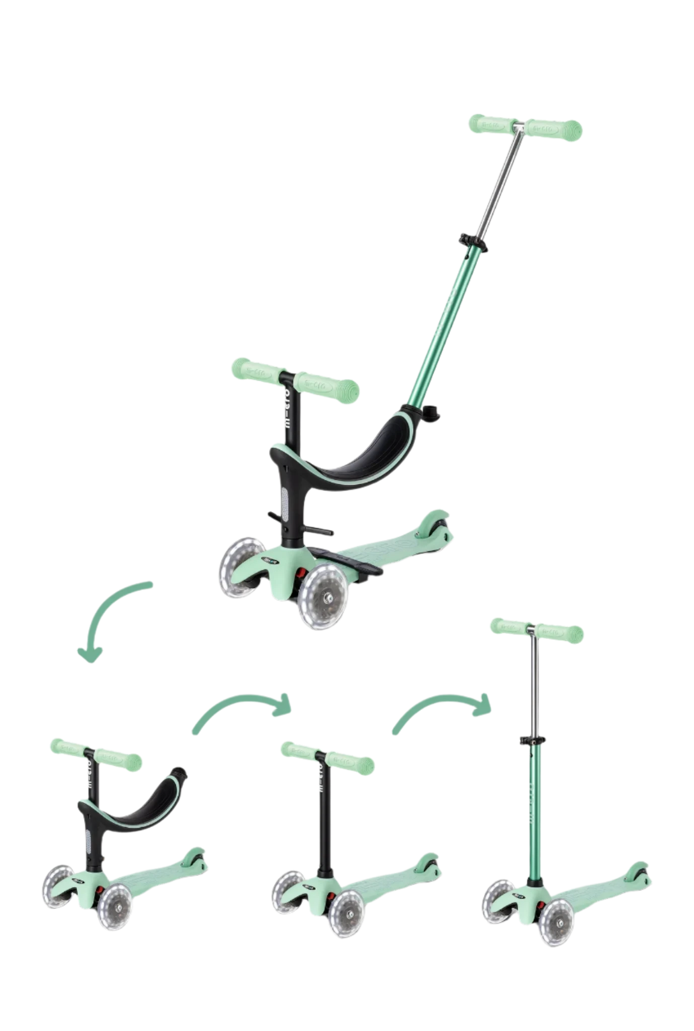 Micro Kickboard Mini2Grow LED Scooter – Baby Grand