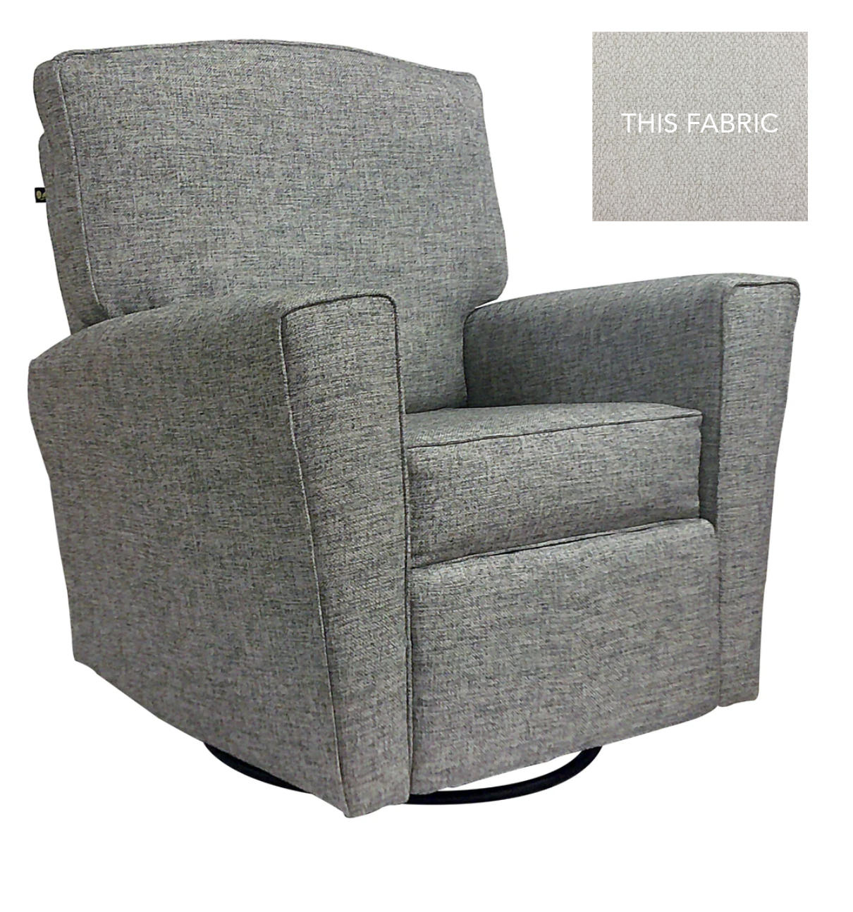 1st Chair Emerson Swivel Recliner Glider - Teeny Bopper Ivory – Baby Grand