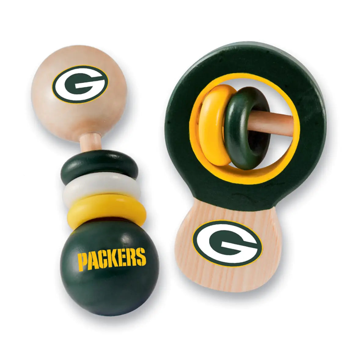 Green Bay Packers - Baby Rattle Set – Baby Grand